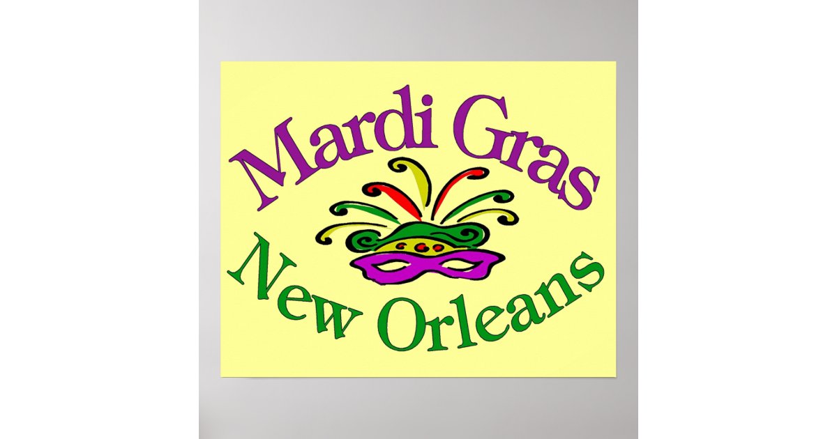 Mardi Gras Poster | Zazzle