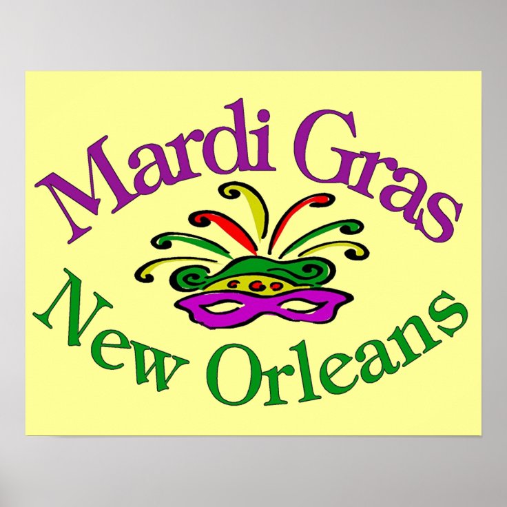 Mardi Gras Poster | Zazzle