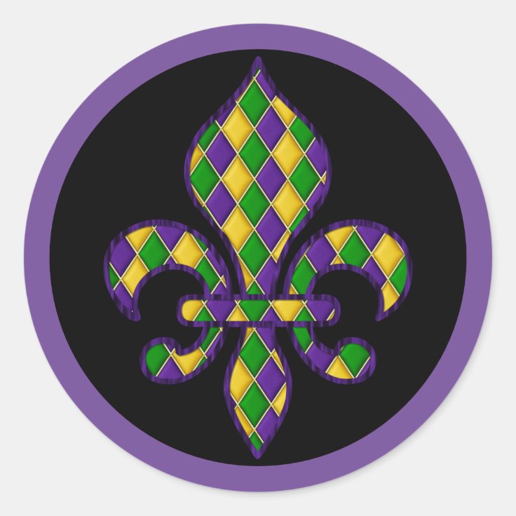 Mardi Gras Sticker | Zazzle