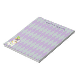 Mardi Gras Westie Notepad | Zazzle