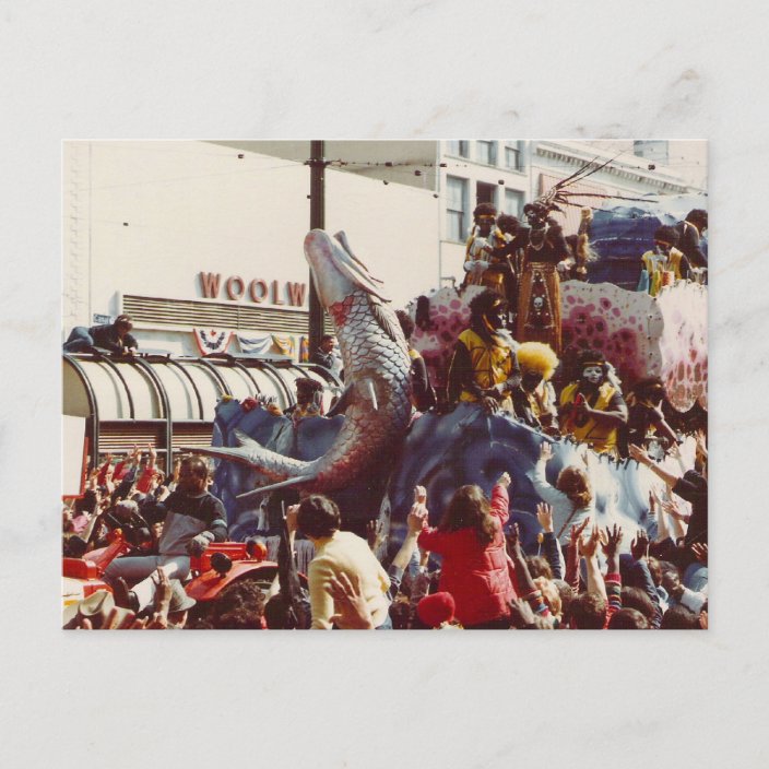 Mardi Gras Zulu Float Postcard | Zazzle.com