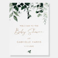MAREE Greenery Baby Shower Welcome Sign | Zazzle