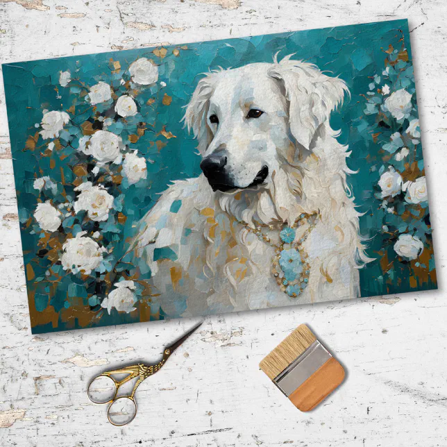 Maremma Livestock Guardian Decoupage Tissue Paper | Zazzle