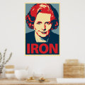 Margaret Thatcher "Iron" Poster | Zazzle