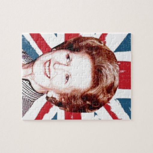 MARGARET THATCHER UNION JACK JIGSAW PUZZLE | Zazzle