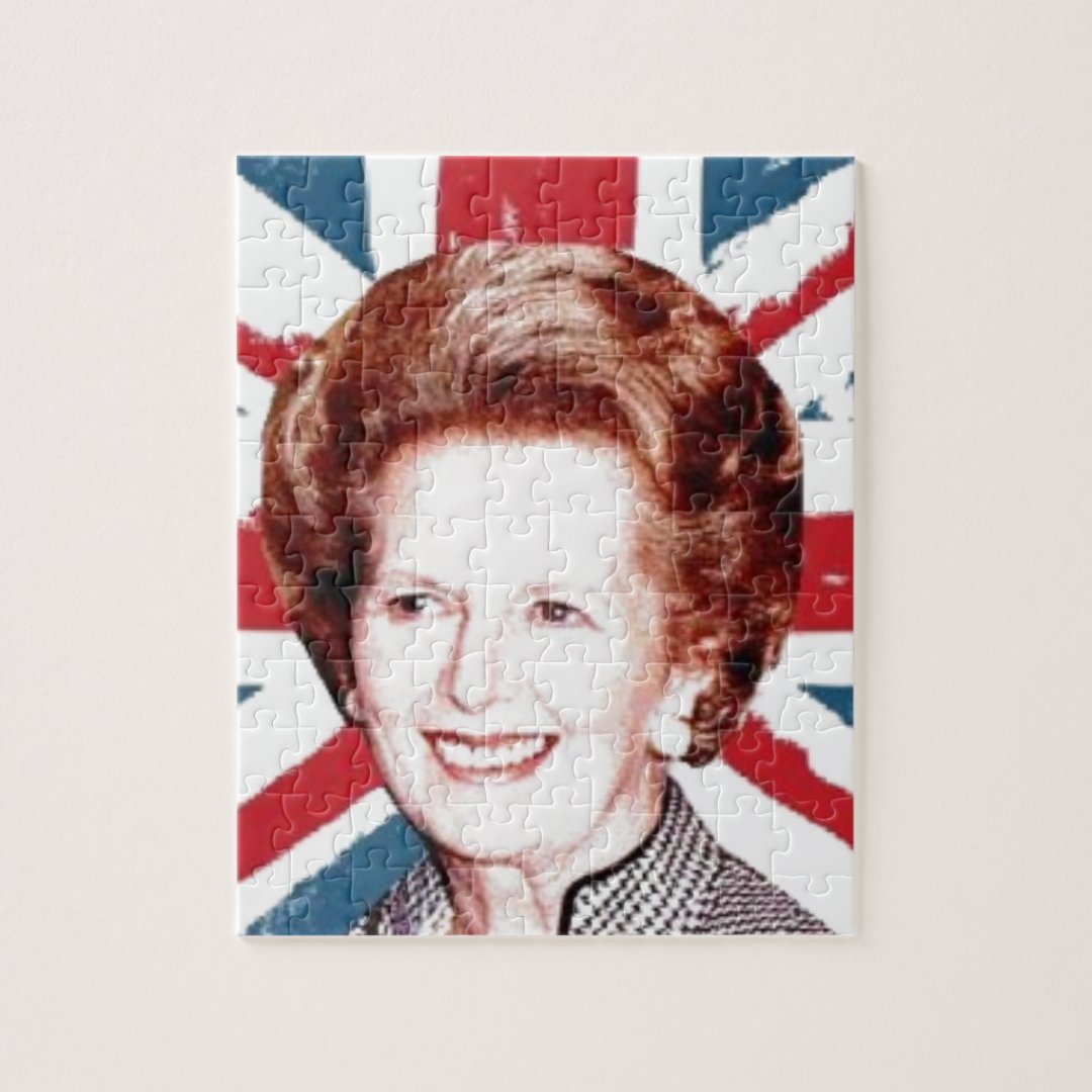 MARGARET THATCHER UNION JACK JIGSAW PUZZLE | Zazzle