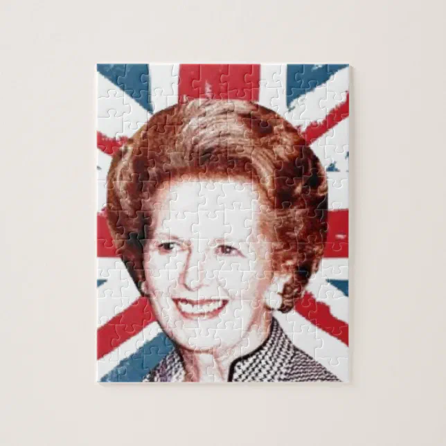 MARGARET THATCHER UNION JACK JIGSAW PUZZLE | Zazzle