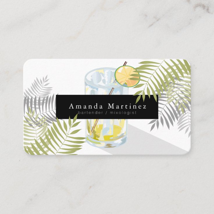 Margarita Bartender Mixologist Business Card | Zazzle
