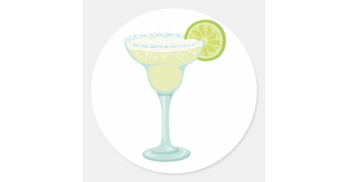 Margarita Drink Classic Round Sticker | Zazzle