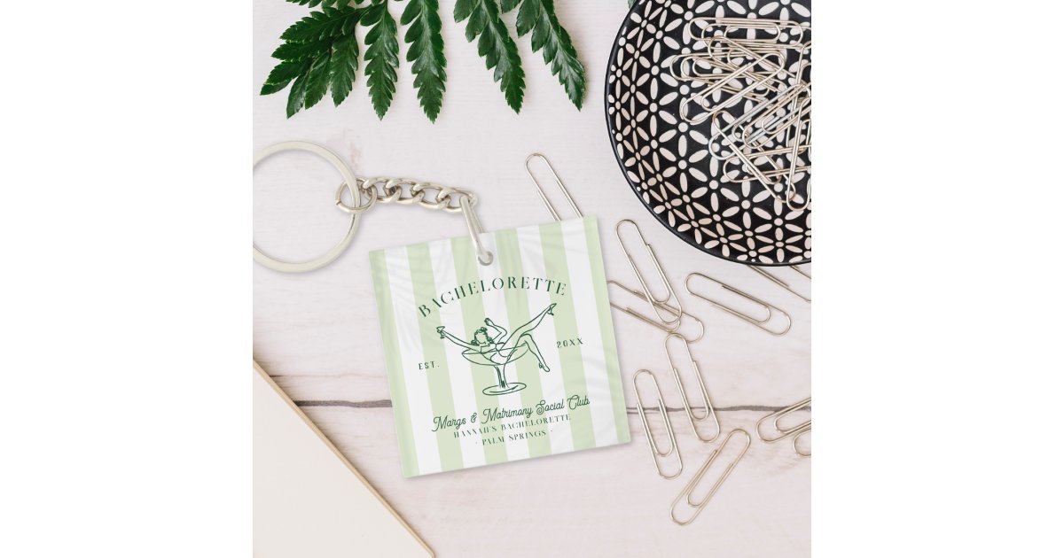 Margarita Social Club | Bachelorette Keychain | Zazzle