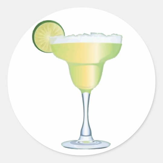 Margarita Time Classic Round Sticker | Zazzle.com