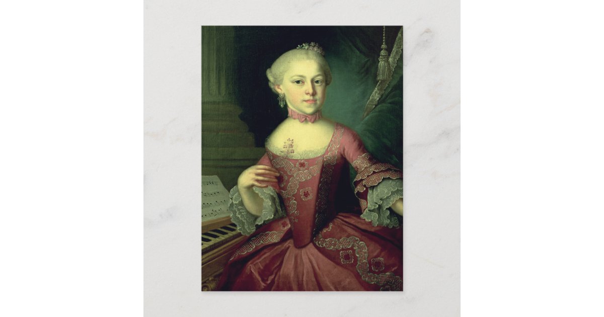Maria-Anna Mozart, called 'Nannerl' Postcard | Zazzle