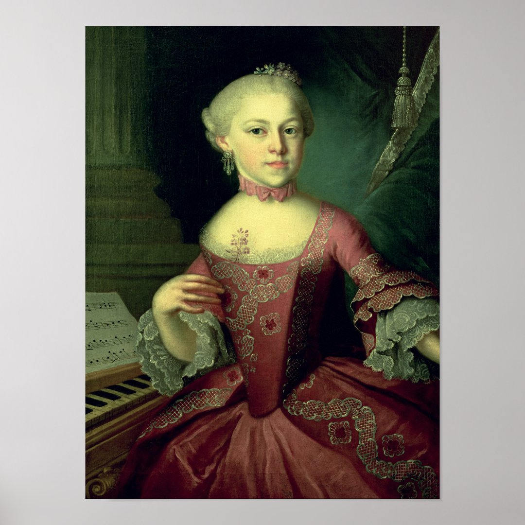 Maria-Anna Mozart, called 'Nannerl' Poster | Zazzle