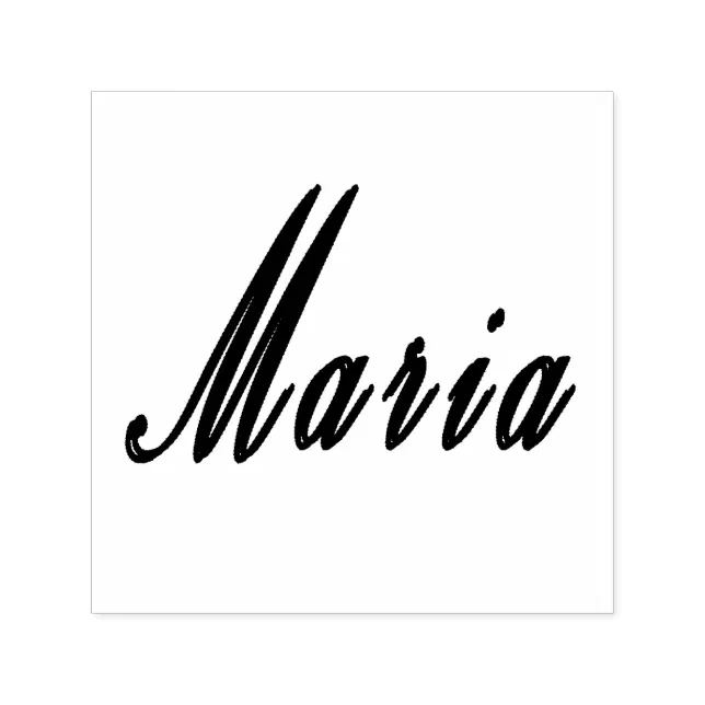 Maria, Girls Name Logo On A Self-inking Stamp | Zazzle