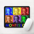 Maria Montessori Pop-Art Mouse Pad | Zazzle