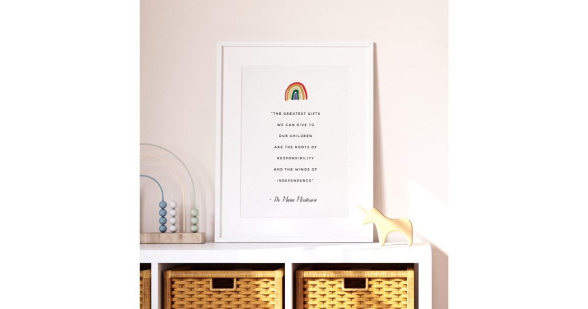Maria Montessori Quote Poster | Zazzle