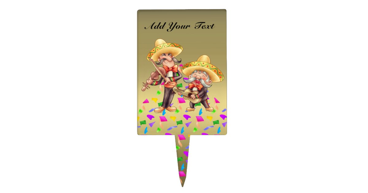 Mariachi Cake Pick | Zazzle
