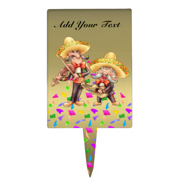 Mariachi Cake Pick | Zazzle