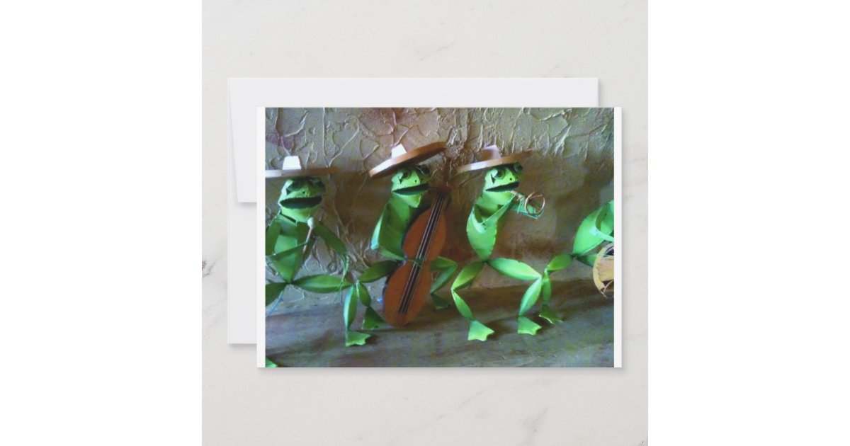 MARIACHI FROG BAND INVITATION | Zazzle