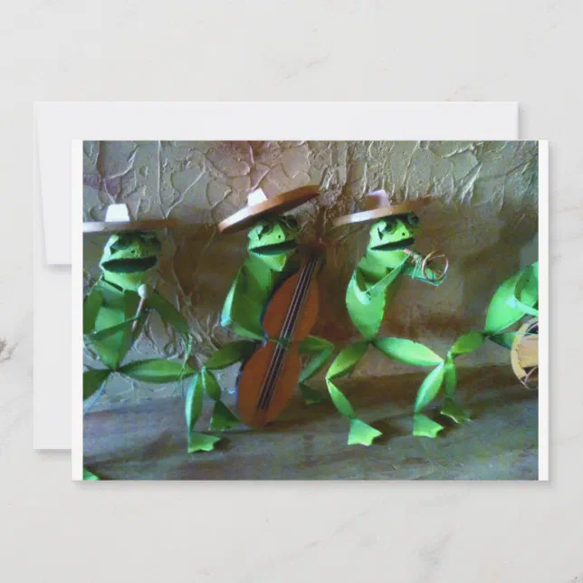 MARIACHI FROG BAND INVITATION | Zazzle