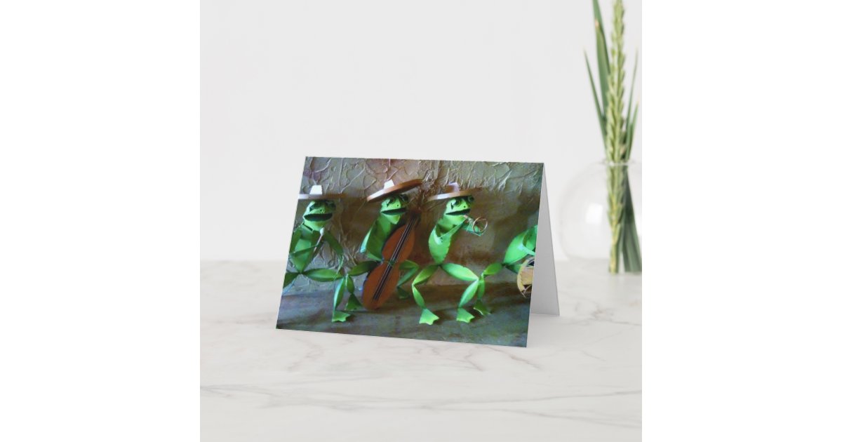 MARIACHI FROG GROUP BIRTHDAY CARD | Zazzle