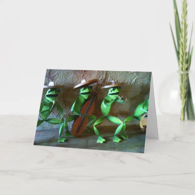 MARIACHI FROG GROUP BIRTHDAY CARD | Zazzle