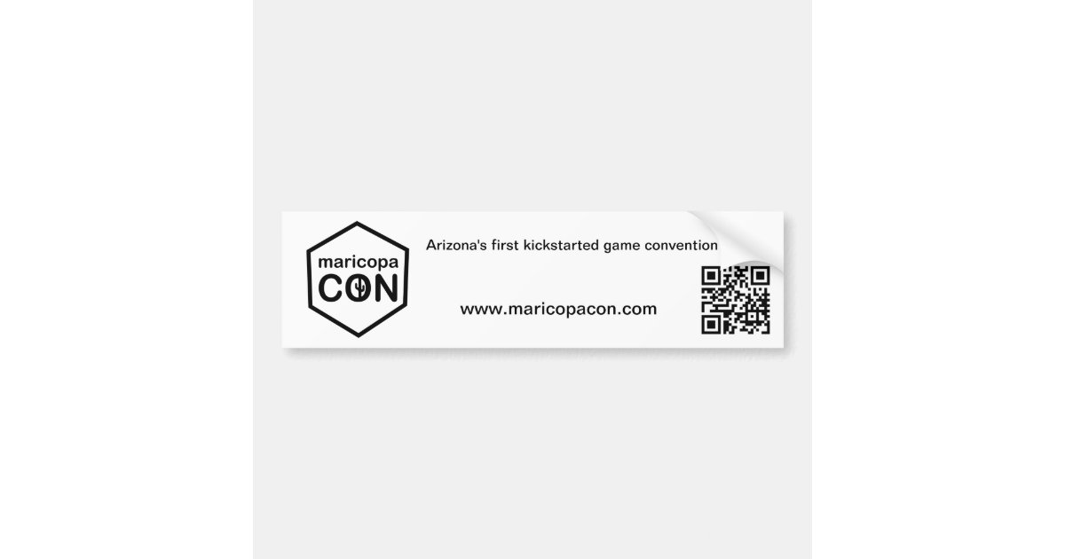 MaricopaCon bumper sticker | Zazzle