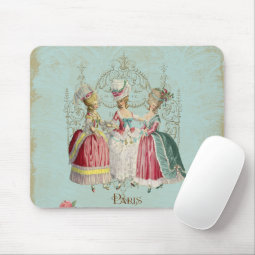 Marie Antoinette French Paris Ladies Mouse Pad | Zazzle