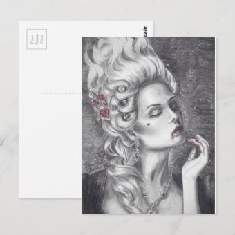 Marie Antoinette Postcard Vampire Postcard | Zazzle