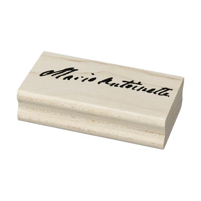 Marie Antoinette Signature Rubber Stamp | Zazzle