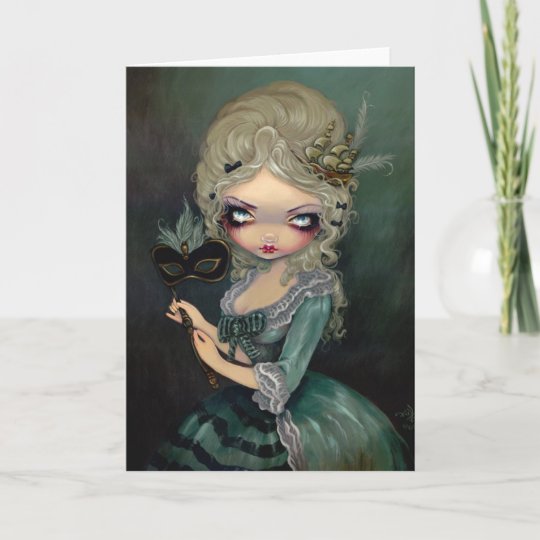 "Marie Masquerade" Greeting Card | Zazzle.com