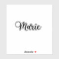 Marie Name - Handwritten Calligraphy Sticker | Zazzle