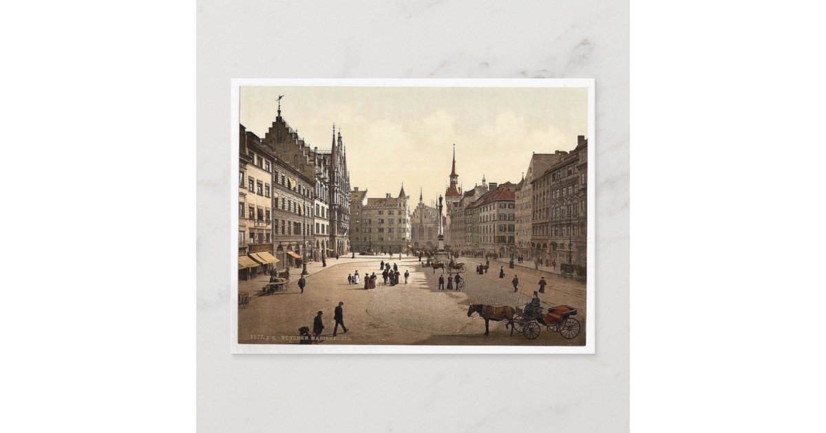 Marienplatz, Munich, Bavaria, Germany magnificent Postcard | Zazzle