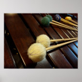 Marimba Mallets on Marimba Poster | Zazzle
