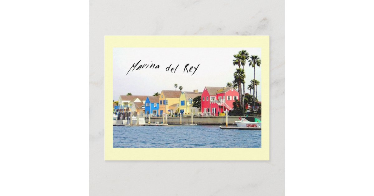 Marina del Rey Postcard | Zazzle
