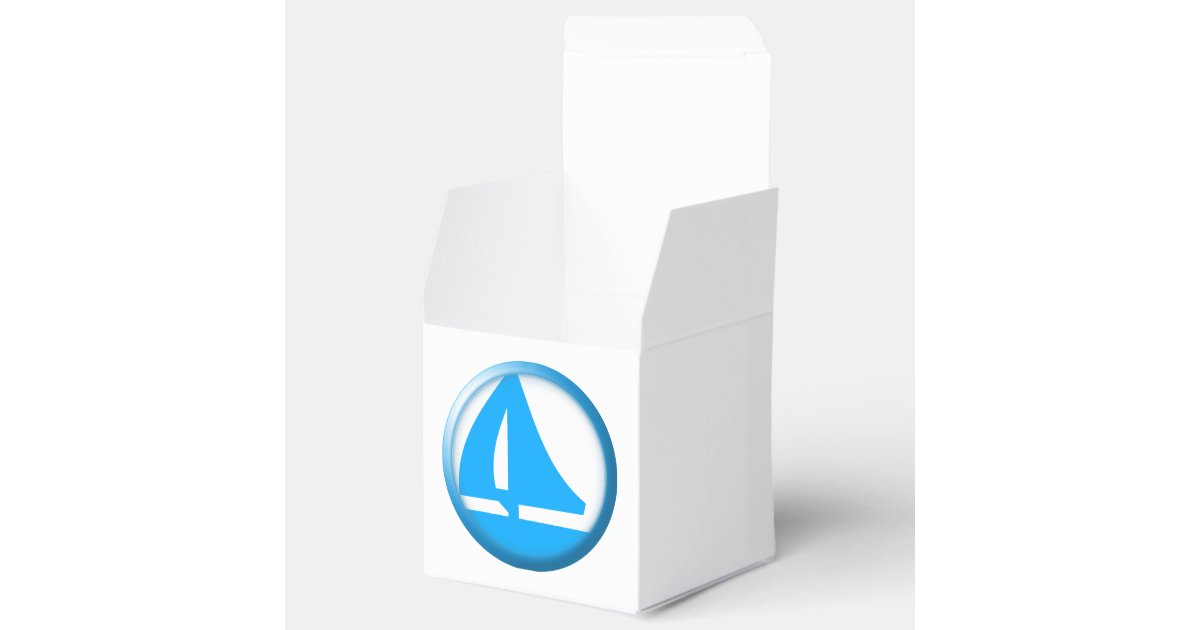 Marina Symbol - Sailboat Favor Boxes | Zazzle