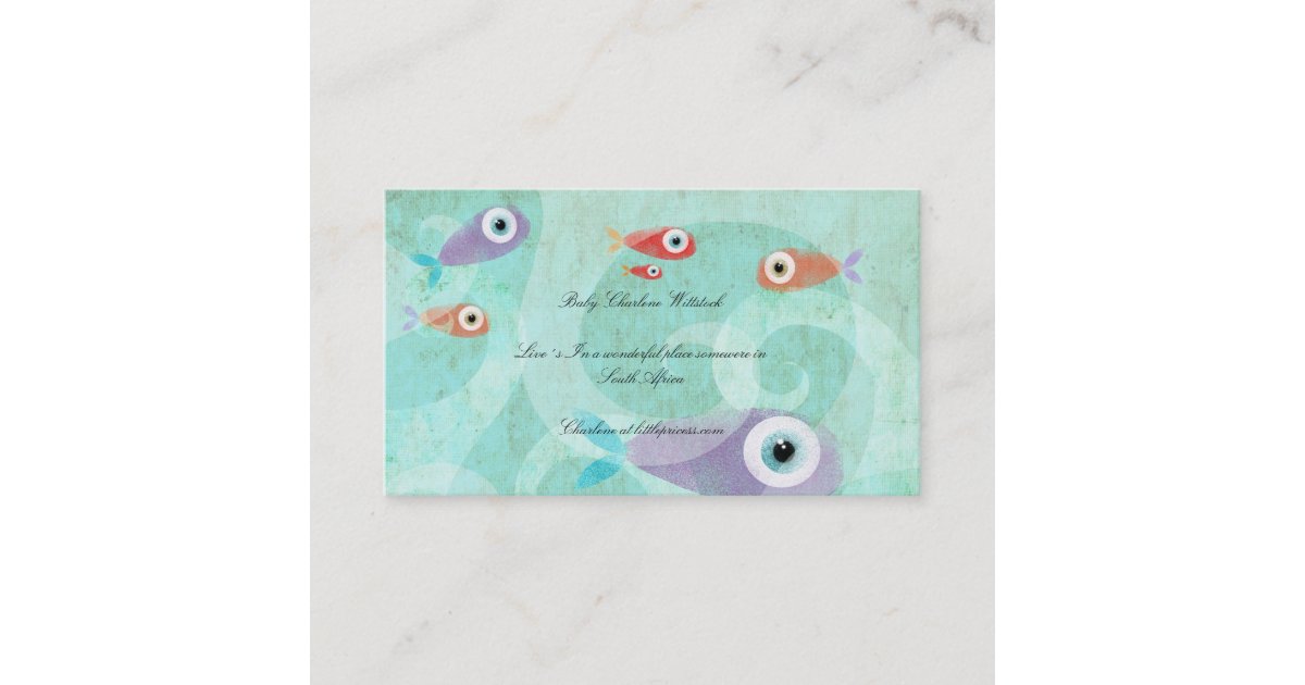 Marine Aquarium Aquatic Business Cards | Zazzle