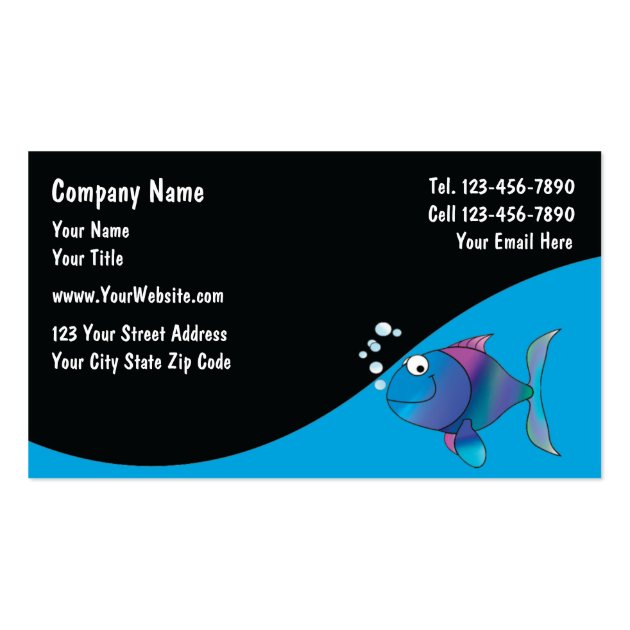 Marine Aquarium Services Cards Business Card Templates