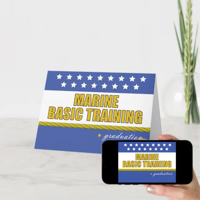 Marine Basic Training Graduation Congratulations Card | Zazzle
