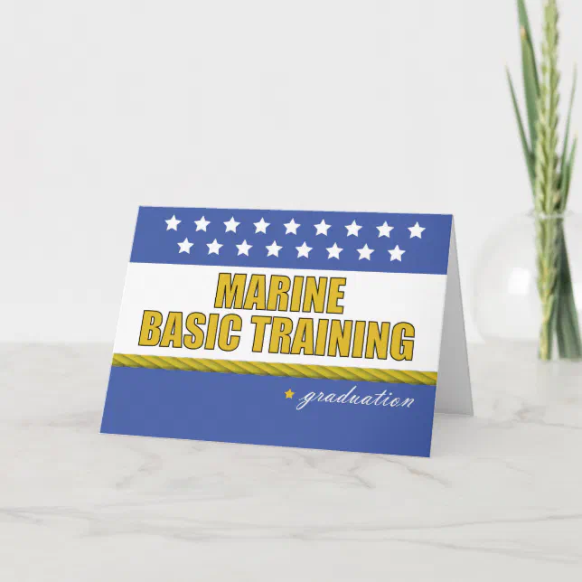 Marine Basic Training Graduation Congratulations Card | Zazzle