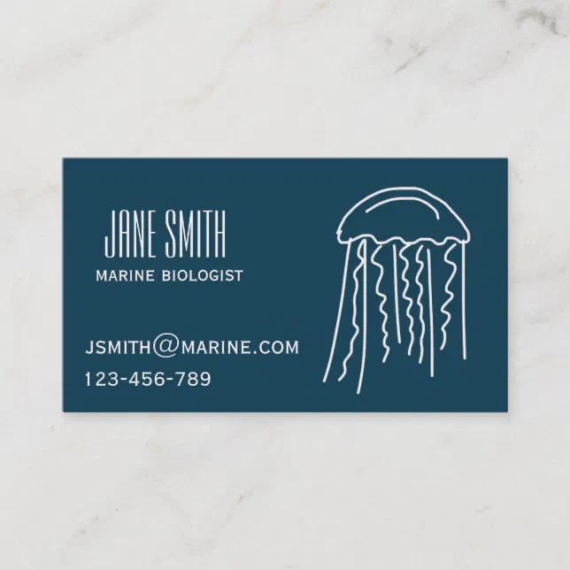 Marine biologist business business card | Zazzle