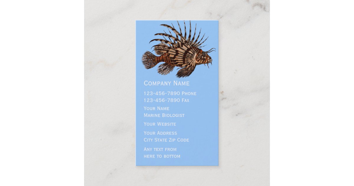 Marine Biologist Business Cards | Zazzle
