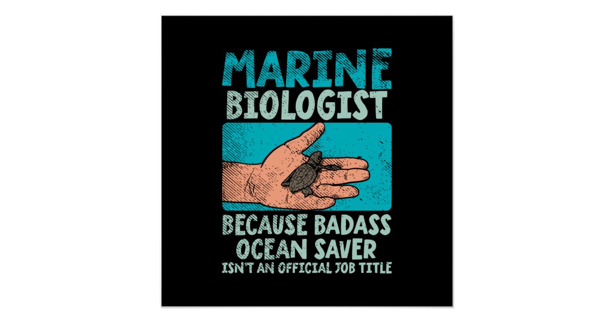 Marine Biologist Poster | Zazzle