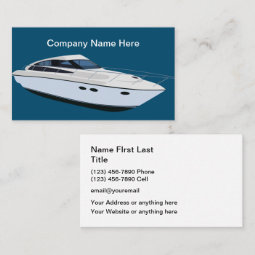 Marine Boating Theme Business Card | Zazzle