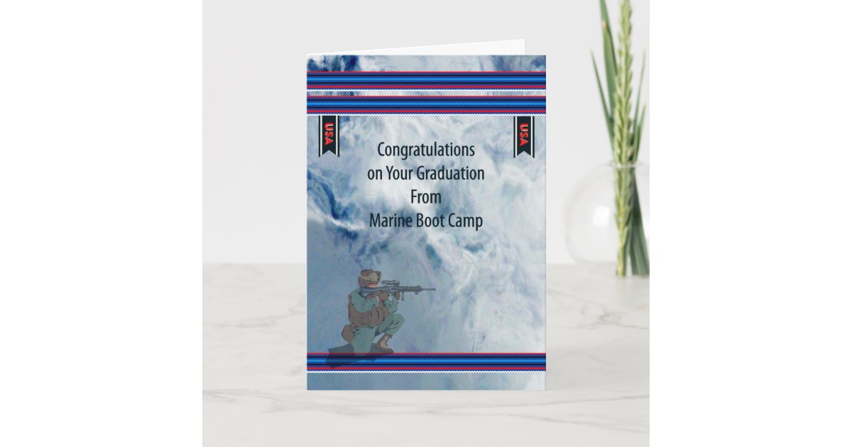 Marine Boot Camp Graduation Card | Zazzle
