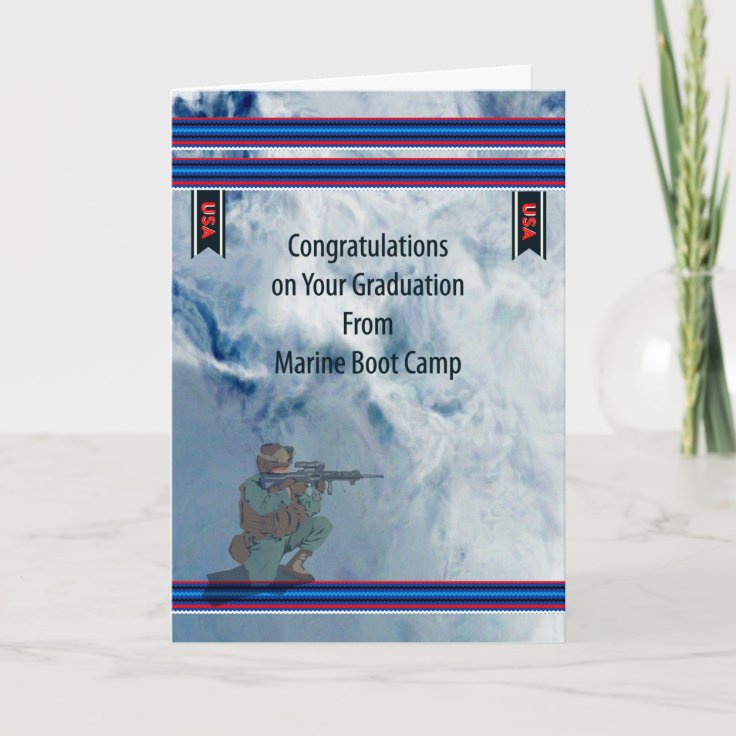 Marine Boot Camp Graduation Card | Zazzle