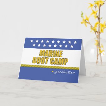 Marine Boot Camp Graduation Card | Zazzle