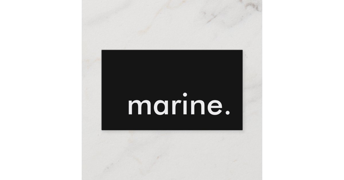 marine. business card | Zazzle