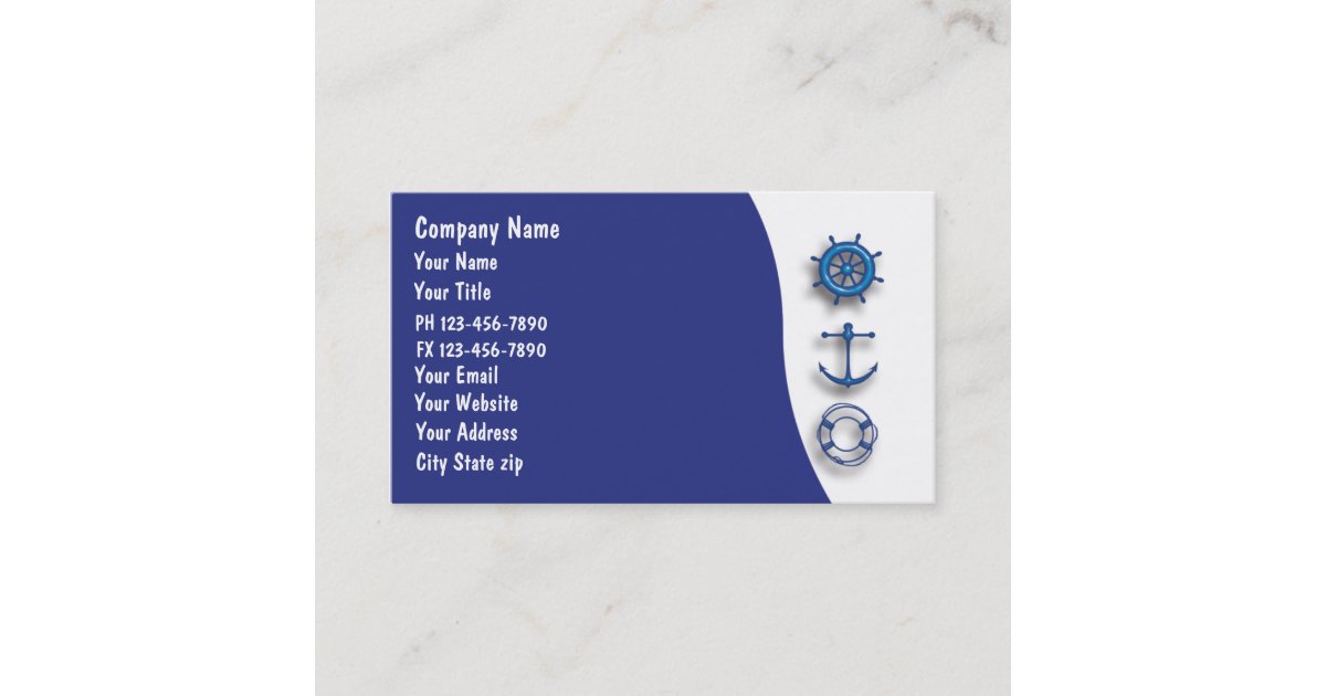 Marine Business Cards | Zazzle