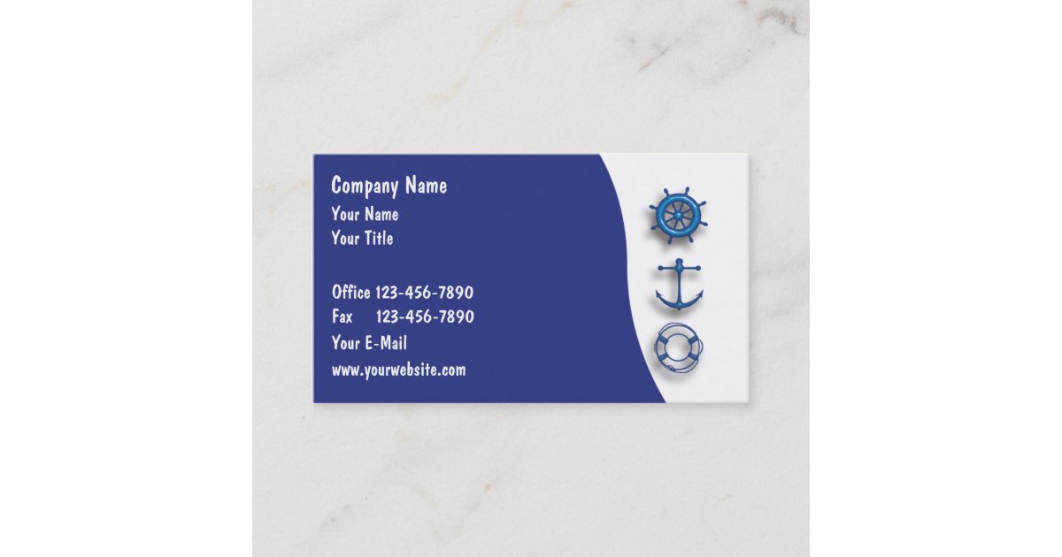 Marine Business Cards | Zazzle.com